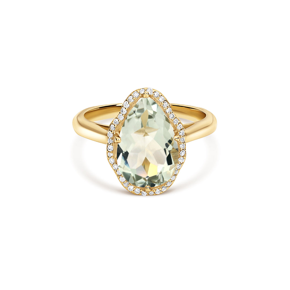 Glow Ring Prasiolite by ABYA | Theodore and C.