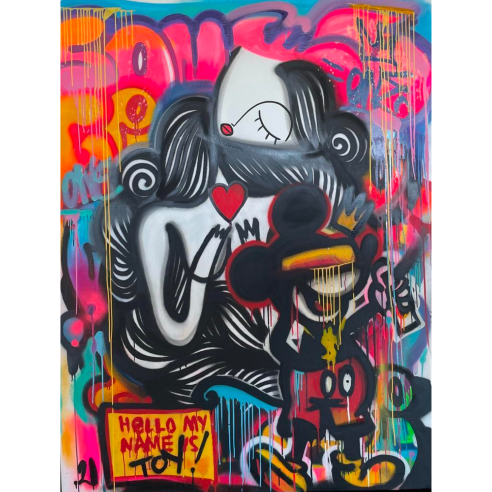 Kapopoulos Art 16370 Mixed-Media Painting | Theodore and C.