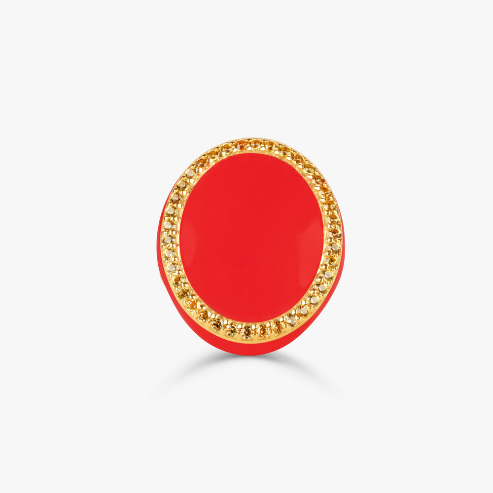 Candy Red Pinky Ring Online | Theodore and C